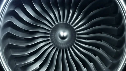 3D Rendering jet engine, close-up view j... | Stock Video | Pond5