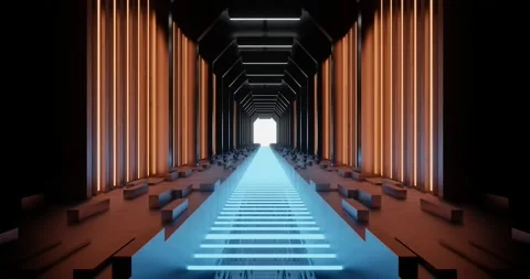 3d rendering loop animation of sci-fi co... | Stock Video | Pond5