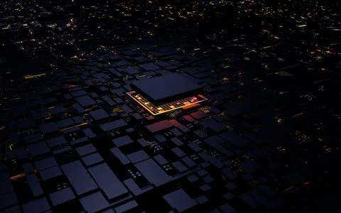 Microprocessor Chips Illustrations ~ Vectors | Page 7