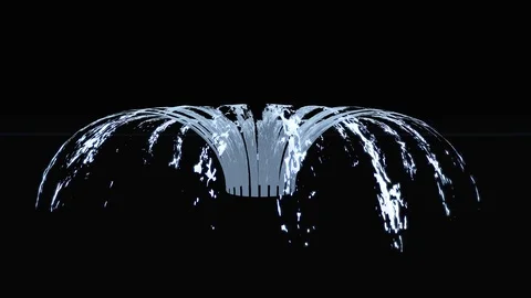 Fountain Animation Water Stock Video Footage | Royalty Free Fountain ...