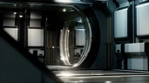 3D rendering of realistic sci-fi spacesh... | Stock Video | Pond5