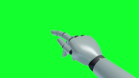 Robot Hand Green Screen Stock Video Footage | Royalty Free Robot Hand ...