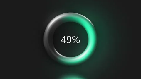 3d ring with loading percentages. Motion... | Stock Video | Pond5