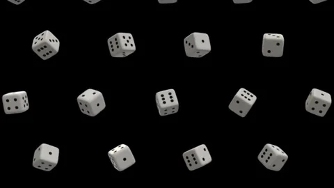 3D Rolling Dice Falling Loop Animation o... | Stock Video | Pond5