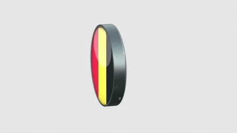 3D rotating Flag of belgium on Transpare... | Stock Video | Pond5