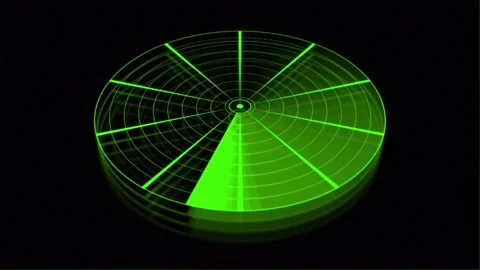 Animation 3D Radar Stock Video Footage | Royalty Free Animation 3D ...