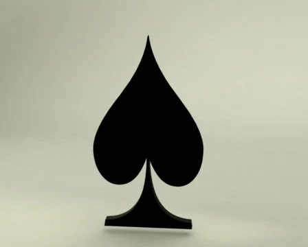 3D Rotating Spades card symbol, loopable | Stock Video | Pond5