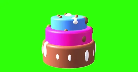 3d Rotating Three Tiered Cake animation ... | Stock Video | Pond5