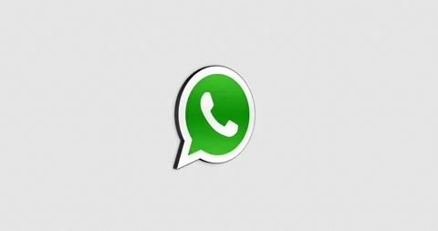 3d rotating Whatsapp logo | Stock Video | Pond5
