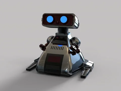 3D rotation animation of a mini robot il... | Stock Video | Pond5