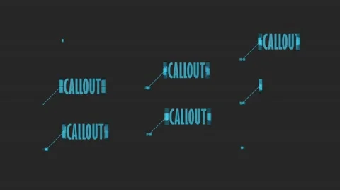 3D Rotation Call Outs ~ After Effects Template #55284024
