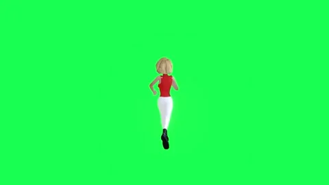 Girl Running Green Screen Stock Videos – Royalty-Free HD & 4K Videos