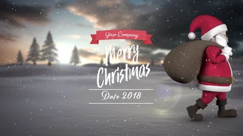 3d Santa Reveal ~ After Effects Project #142105838 | Pond5