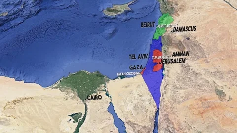Palestine Map 3D Stock Video Footage | Royalty Free Palestine Map 3D ...