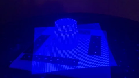 3D scan with a blue-light fringe project... | Stock Video | Pond5