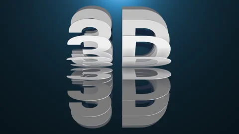 3d seamless loop animation of the word 3... | Stock Video | Pond5