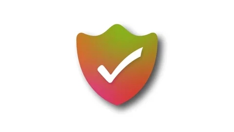 3D Security Shield Check Mark Symbol Mot... | Stock Video | Pond5