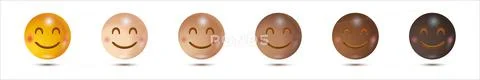3D Set smiles. 3D stylized vector icon. realistic emoticon. Isolated 3D ...