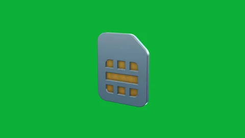3D SIM Symbol Depiction - Hyper Realisti... | Stock Video | Pond5