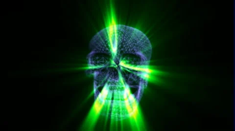 3d skull, Video background. High definit... | Stock Video | Pond5