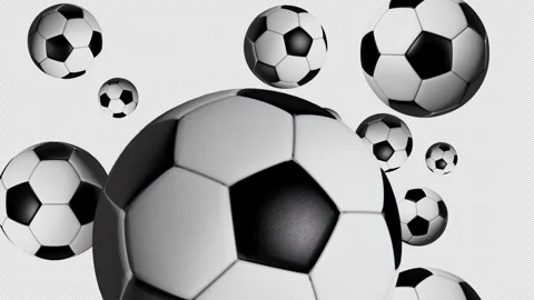 3D Soccer Ball Transition Animation. 3 I... | Stock Video | Pond5