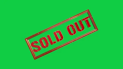 3d sold out text on green screen loop an... | Stock Video | Pond5