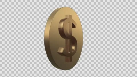 Gold Coin 3D Stock Video Footage | Royalty Free Gold Coin 3D Videos | Pond5