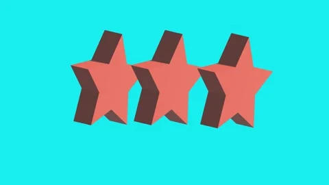 3d star hanging animation,best animation... | Stock Video | Pond5