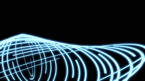 3D Streamline Drawing Blue VJ Loop 03 An... | Stock Video | Pond5