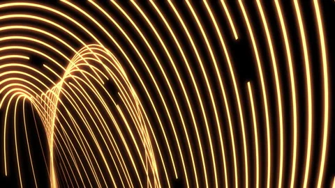 3D Streamline Drawing Yellow VJ Loop 04 ... | Stock Video | Pond5