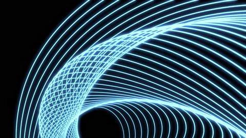 3D Streamline Geometries Blue VJ Loop An... | Stock Video | Pond5