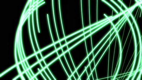 3D Streamline Geometries Drawing Green V... | Stock Video | Pond5