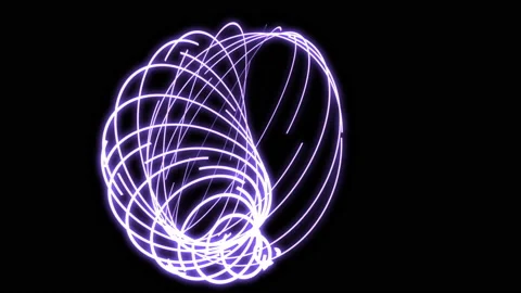 3D Streamline Object Drawing Purple VJ L... | Stock Video | Pond5