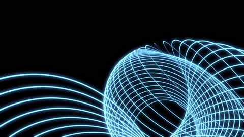 3D Streamline Spirograph Blue VJ Loop An... | Stock Video | Pond5