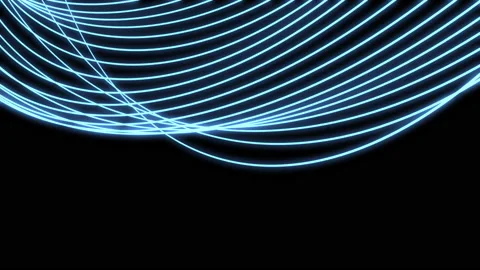 3D Streamline Waves Blue VJ Loop Animati... | Stock Video | Pond5