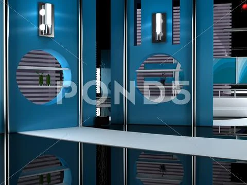 3d studio tv virtual set: Graphic #12062101
