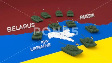 3d stylized schemitic map of Kyiv Kiev capital cyty of Ukraine ...