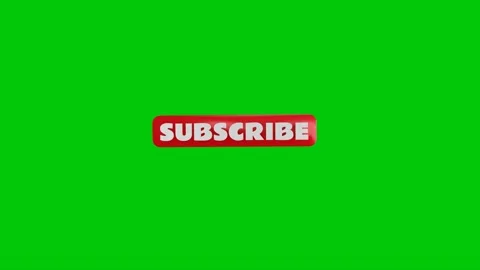 3d subscribe in red and white on a green... | Stock Video | Pond5