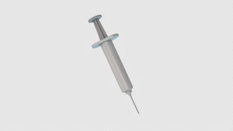 3D Syringe Rotating on a Transparent Bac... | Stock Video | Pond5