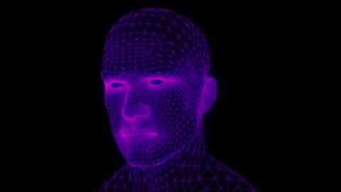 3D Talking Mesh Head Animation – Grid ... | Stock Video | Pond5