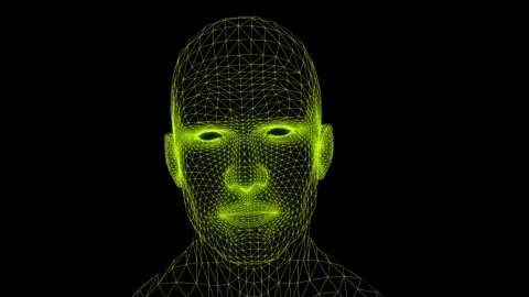3D Talking Mesh Head Animation – Grid ... | Stock Video | Pond5