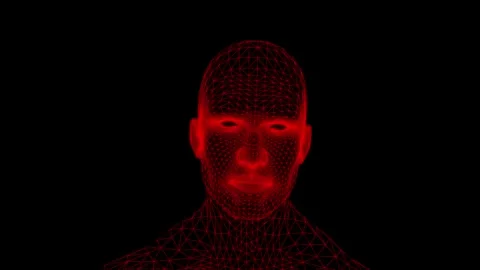 3D Talking Mesh Head Animation – Grid ... | Stock Video | Pond5
