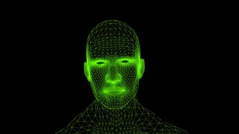 3D Talking Mesh Head Animation – Grid ... | Stock Video | Pond5