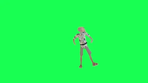 3d tall old man dancing samba, back angl... | Stock Video | Pond5