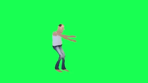 3d tall slim man in white underwear and ... | Stock Video | Pond5