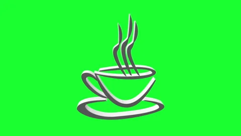 3d tea animation on a green background | Stock Video | Pond5