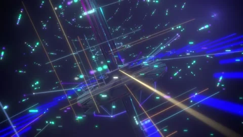 3d tech background loop | Stock Video | Pond5