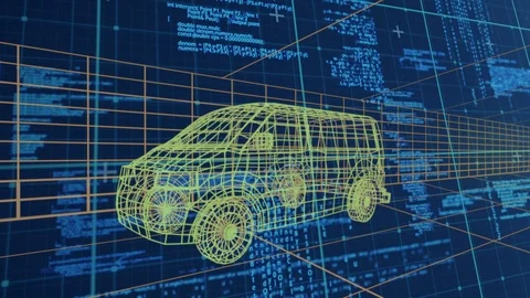 Technical Car Drawing Stock Footage ~ Royalty Free Stock Videos | Pond5