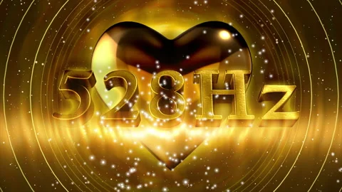 3D Text 528 hz with love symbol gold bac... | Stock Video | Pond5