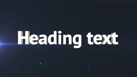 3D text opener ~ After Effects Project #87942800 | Pond5